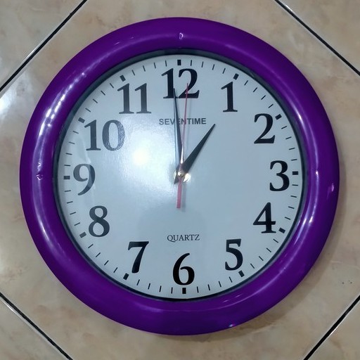 Jual JAM DINDING PUTIH POLOS SEVENTIME ( DIAMETER 30 CM ) | Shopee ...