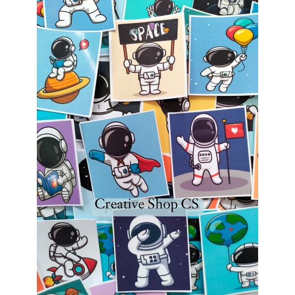 Jual (ISI 10 STIKER ) STIKER ASTRONOT / STICKER ASTRONOT / STIKER LUAR ...