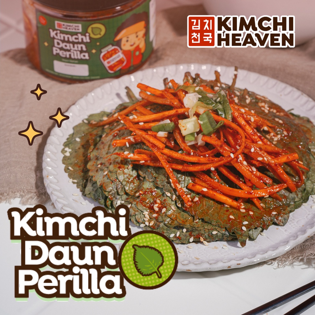 Jual Perilla leaf kimchi / kimchi daun perilla / Kkaenip kimchi 150g ...