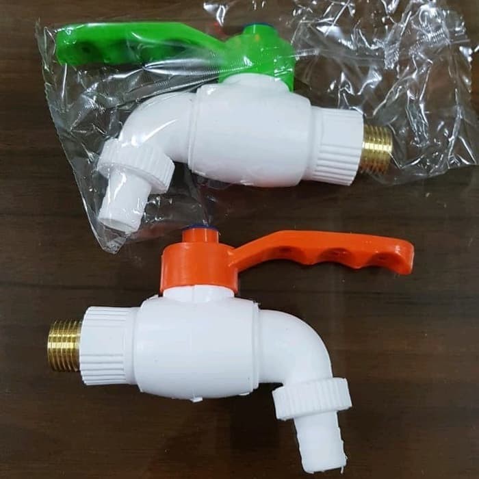 Jual KRAN AIR TEMBOK JUMBO DRAT KUNINGAN 1/2 INCH PVC / KRAN TAMAN ...