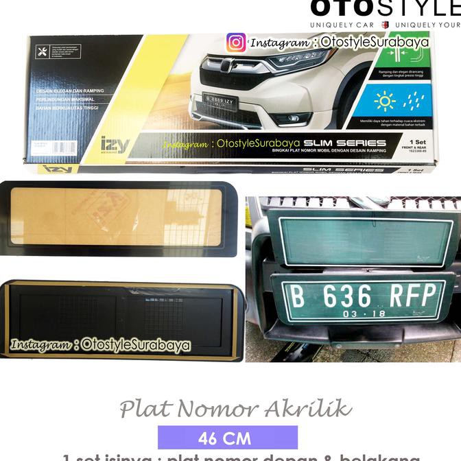 Jual Buruan Beli.. Alas Plat Nomer Slim + Tutup Mika Akrilik ( Plat ...