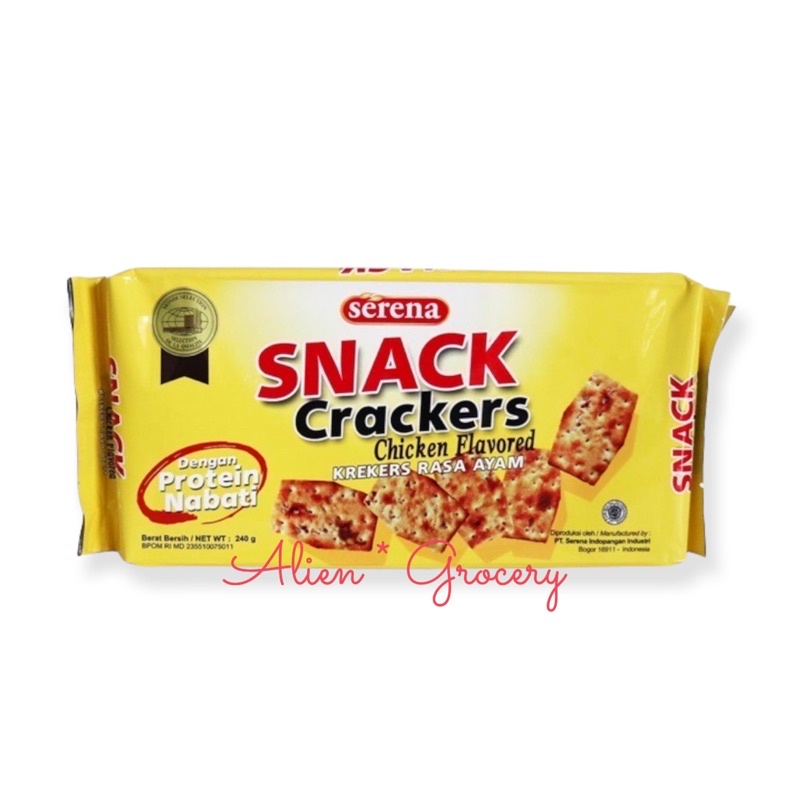 Jual Serena Snack Crackers Chicken Flavor Krekers Rasa Ayam 210gr ...