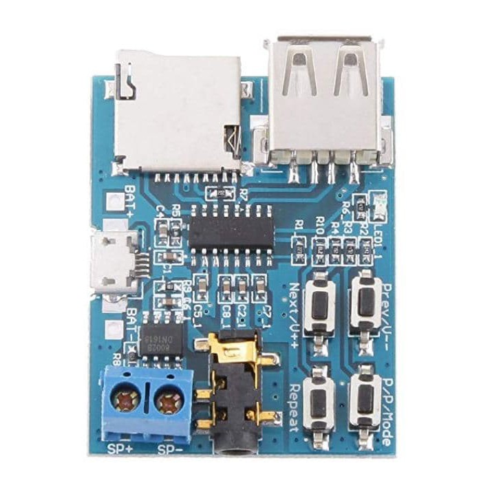 Jual MP3 Player Decoder PCB Module Flashdisk SD Card to Speaker ...