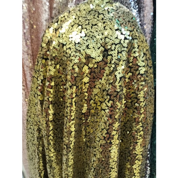 Jual Bahan/Kain Sequin Payet Seribu Gold Mewah | Shopee Indonesia