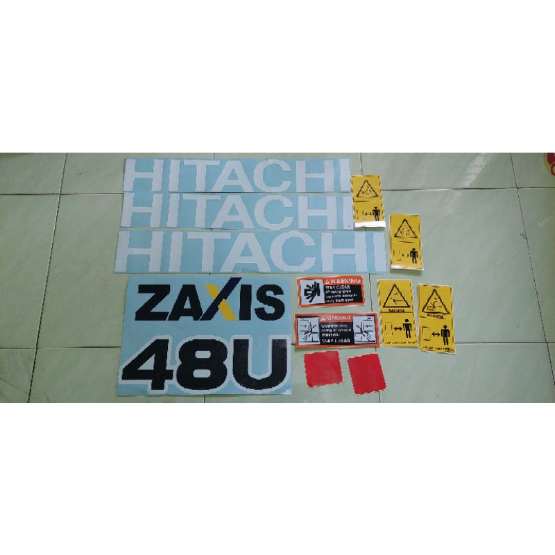 Jual Sticker excavator HITACHI zaxis 48 U | Shopee Indonesia