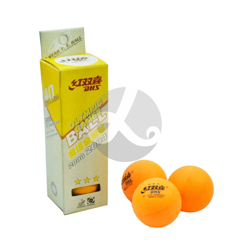 Jual Bola Ping Pong DHS Tenis Meja Isi 3pcs | Shopee Indonesia