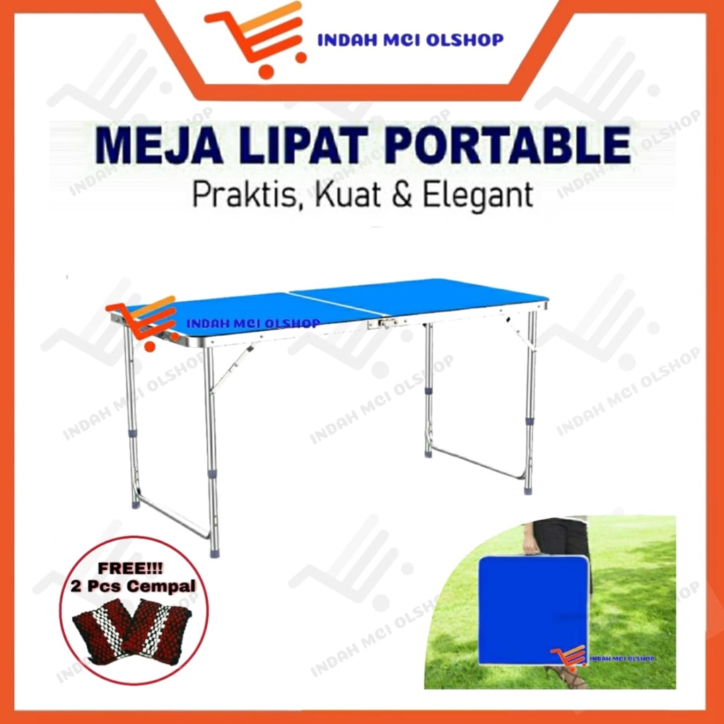 Jual Meja Lipat Portable Biru / Meja Lipat Koper / Meja Laptop Lipat ...