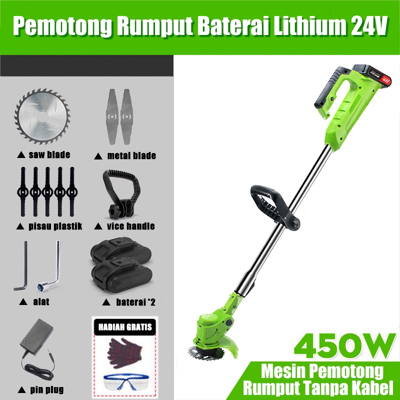 Jual Mesin Potong Rumput 12V/24V/36V/48V Cordless Lawn Mower Grass ...
