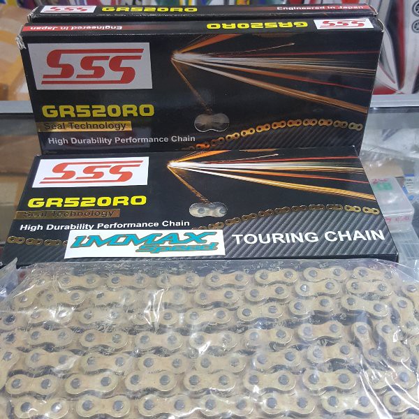 Jual SSS 520RO 120L Oring Gold Touring Chain Rantai Rante penerus 520 ...