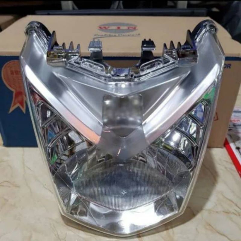 Jual REFLEKTOR LAMPU DEPAN MOTOR HONDA BEAT FI 2013 2015 MEREK WIN ...