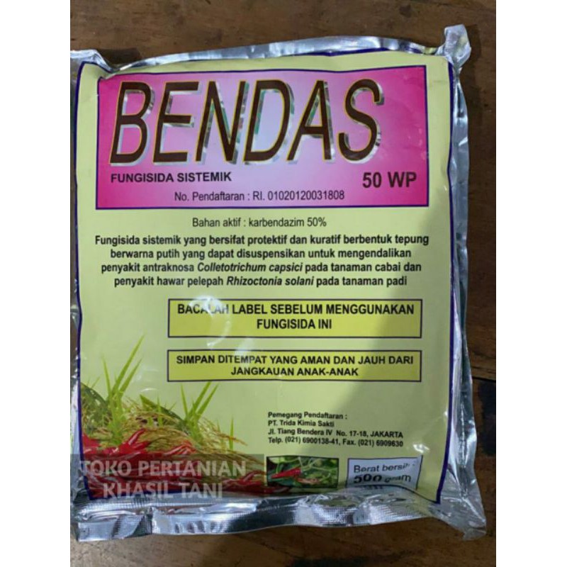Jual BENDAS 50 WP Fungisida Sistemik Netto 500g dari Trida Kimia Sakti ...