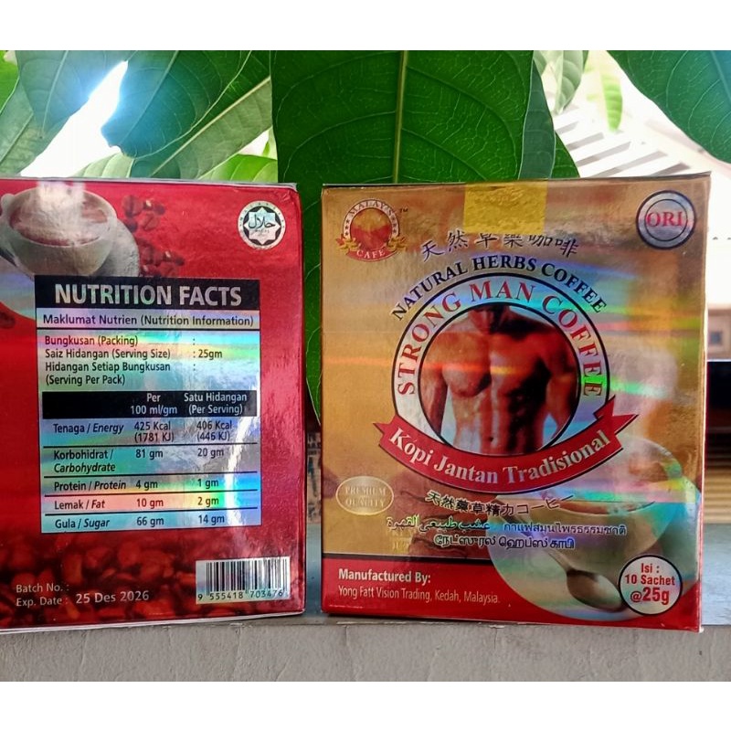 Jual KOPI BUBUK TRADISIONAL STRONG MAN ( harga untuk per kotak 10 ...