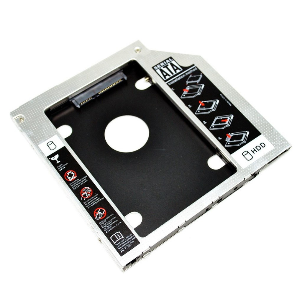 Jual Universal 2nd Hard Disk Drive Caddy For Laptop 9.5mm SATA to SATA ...