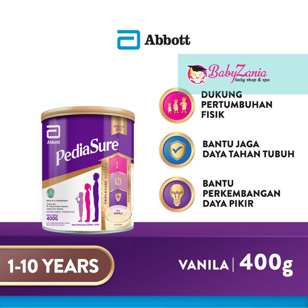Jual Pediasure Triplesure System 1-10th Vanila 400g | 1370358 | Shopee Indonesia