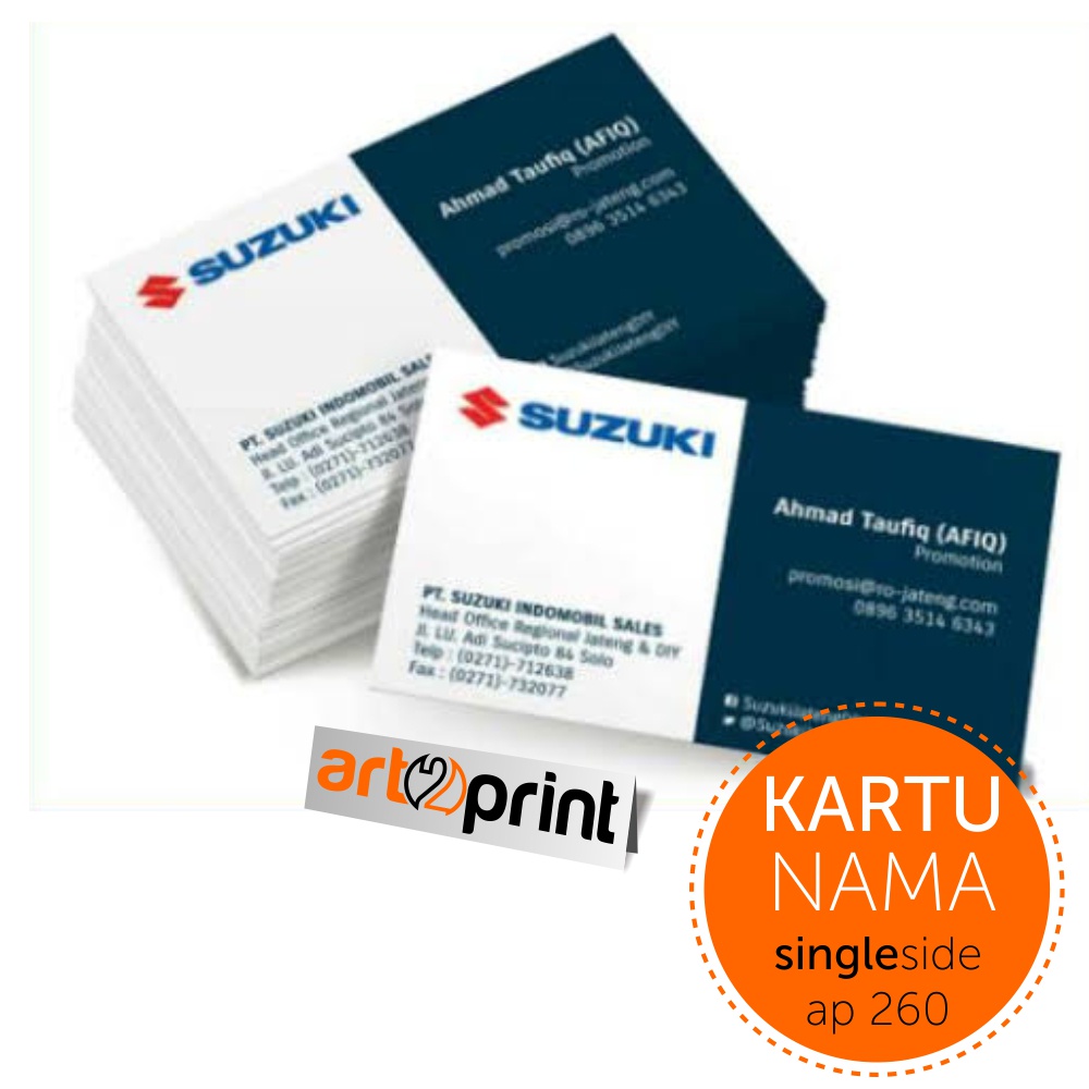 Jual Kartu Nama Full Color 1 Muka | Shopee Indonesia