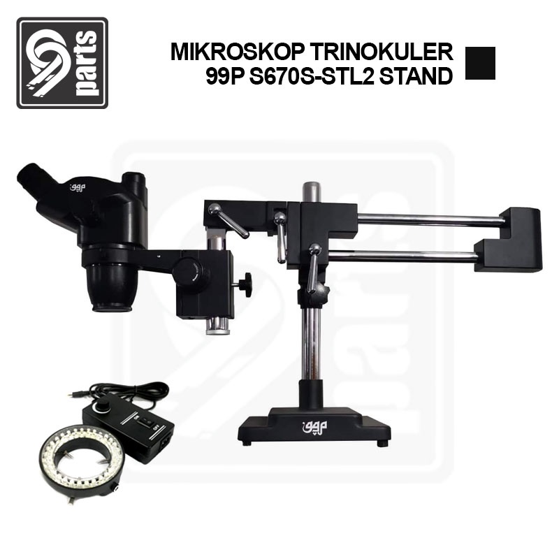 Jual Mikroskop Trinokuler 99P S670S-STL2 Stand Black Original Plus ...
