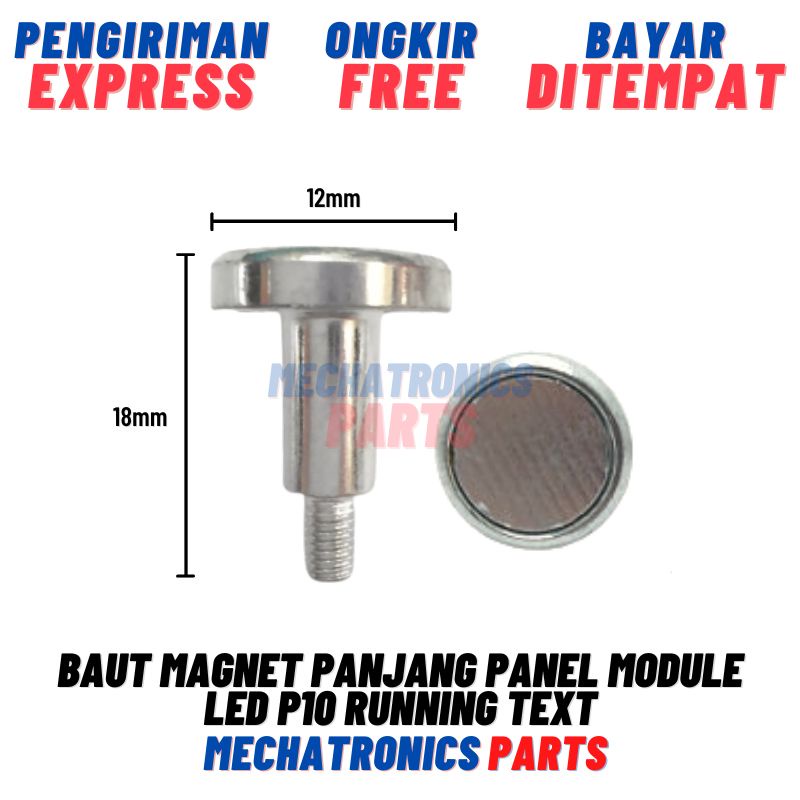 Jual [SKP-9011] BAUT MAGNET PANJANG PANEL MODULE LED P10 RUNNING TEXT ...