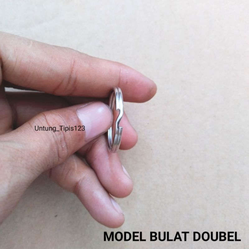 Jual Ring Ganci bulat Ring gantungan kunci double isi 144 Pcs ukuran ...