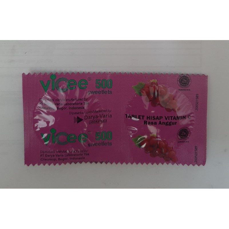 Jual Vitacimin strip / Vicee 500 strip / Xonce Strip (1 strip isi 2 ...