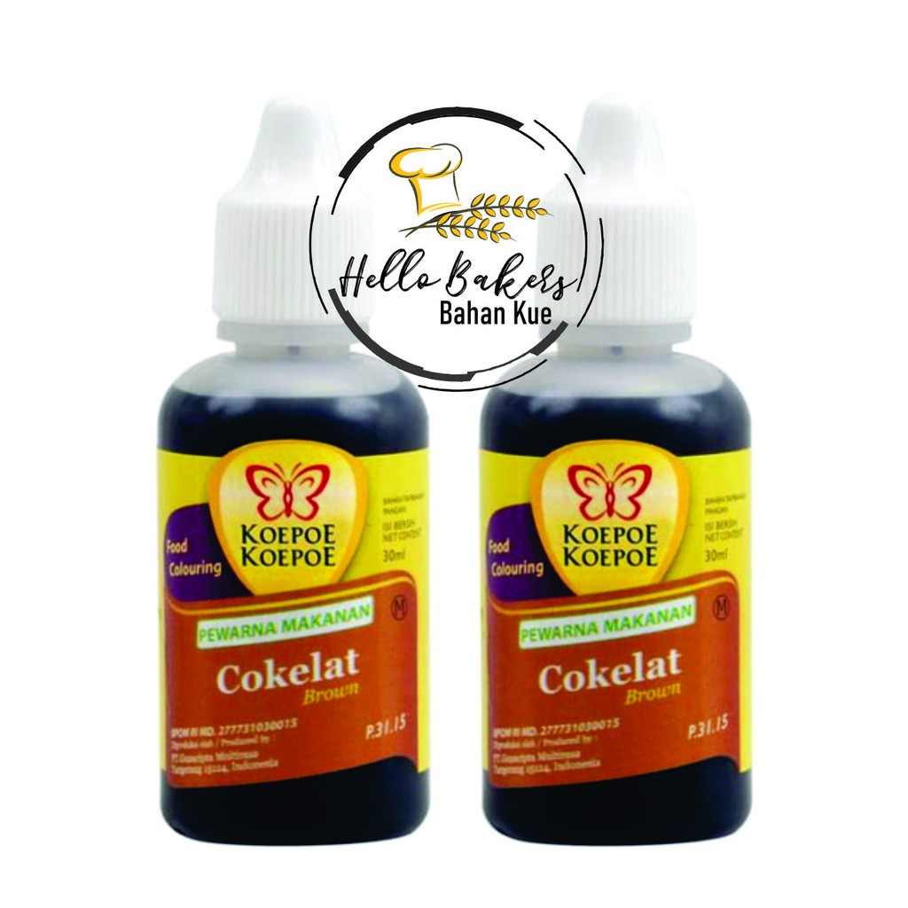 Jual PEWARNA COKLAT 30 ML KOEPOE KOEPOE / FOOD COLORING / KOEPOE COKLAT ...