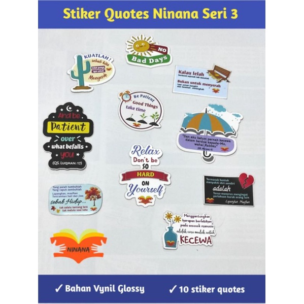 Jual Stiker quotes motivasi nasehat islami sticker tumbler hp | Shopee ...
