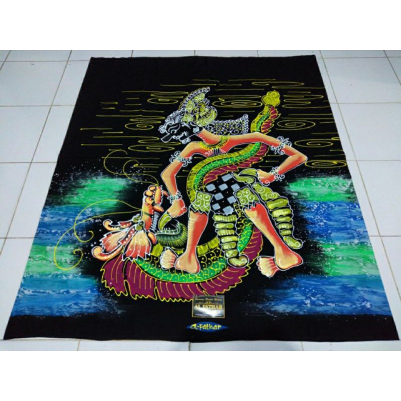 Jual SARUNG BATIK LUKIS MOTIF WAYANG ARJUNA SARUNG ALFATHAR | Shopee ...