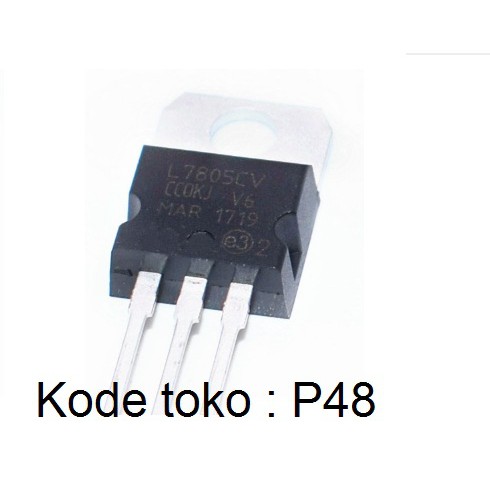 Jual LM7805 L 7805 L7805CV TO-220 DIP Fixed Voltage Regulator 5V IC | Shopee Indonesia