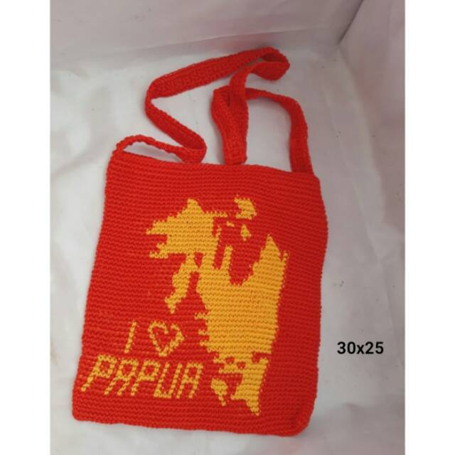 Jual TAS RAJUT NOKEN PAPUA MOTIF PETA TAS NOKEN TAS PAPUA ASLI TAS ...
