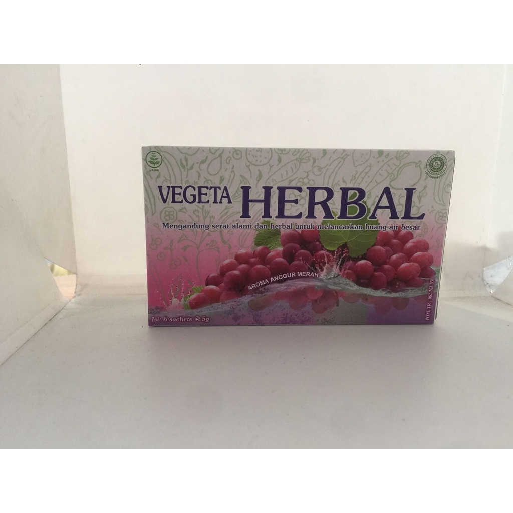 Jual VEGETA HERBAL 5G AROMA ANGGUR MERAH | Shopee Indonesia