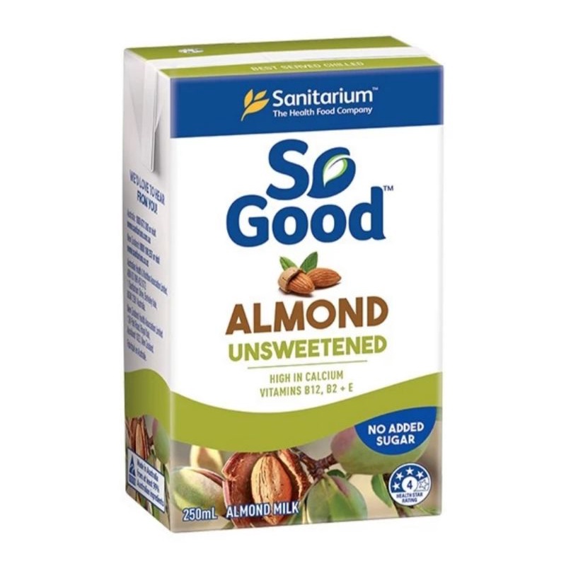 Jual Sanitarium So Good Almond Milk Unsweetened 250ml | Shopee Indonesia