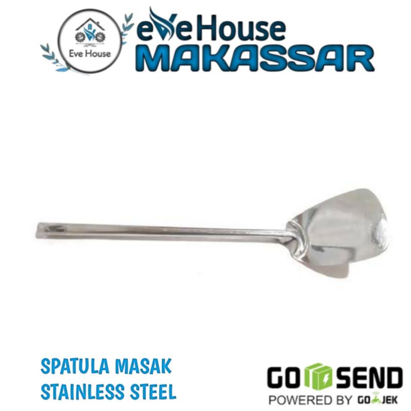 Jual Makassar V180 Spatula masak stainless steel sutil besi stainless ...