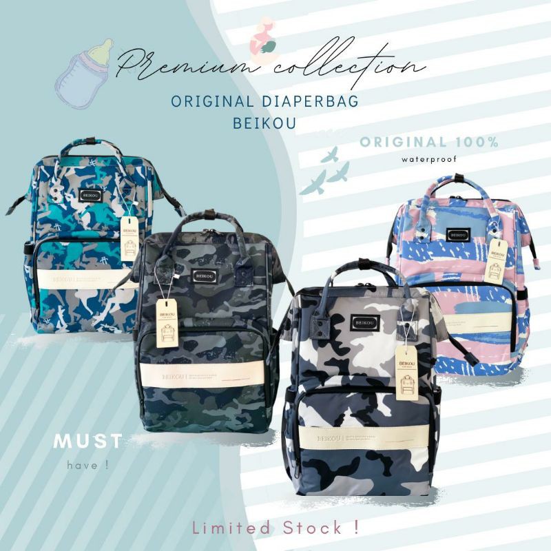 Jual TAS DIAPER BAG BRAND BEIKOU (TAS BAYI DIAPER BAG ORIGINAL BRAND ...
