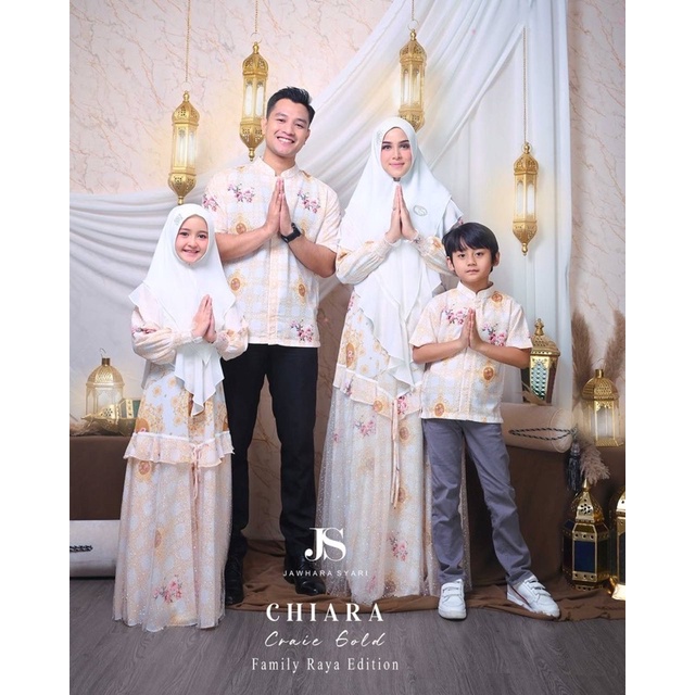 Jual CHIARA Series CRAIE GOLD Family raya edition BY JAWHARA SYARI ...