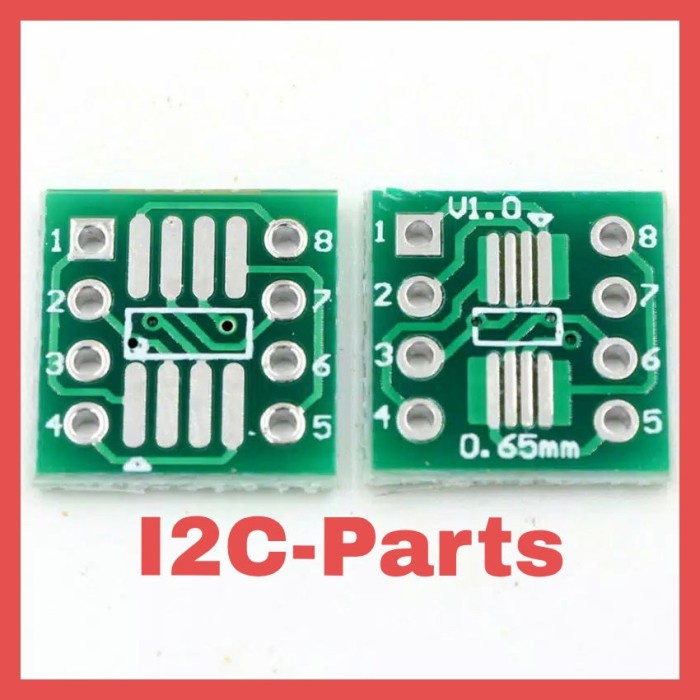 Jual PCB BOARD ADAPTER SMD SOC8 to DIP8 IC 8 Pin SOP8 SSOP8 TSSOP8 ...