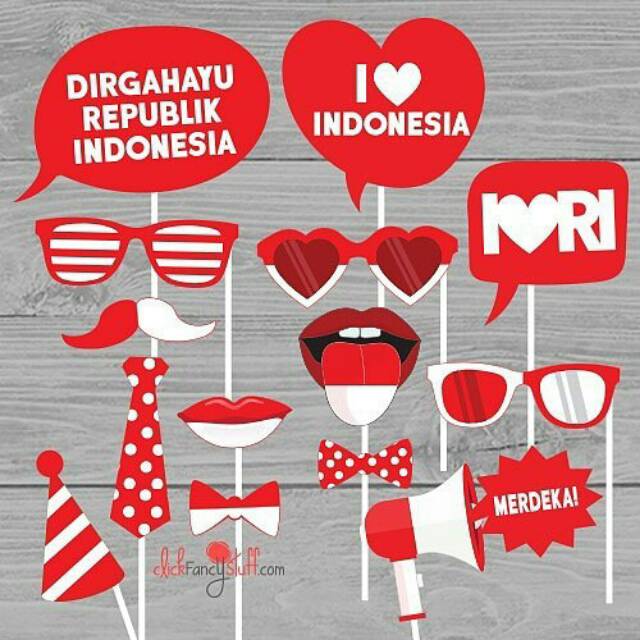 Jual Photobooth props HUT RI 17 agustus | Shopee Indonesia