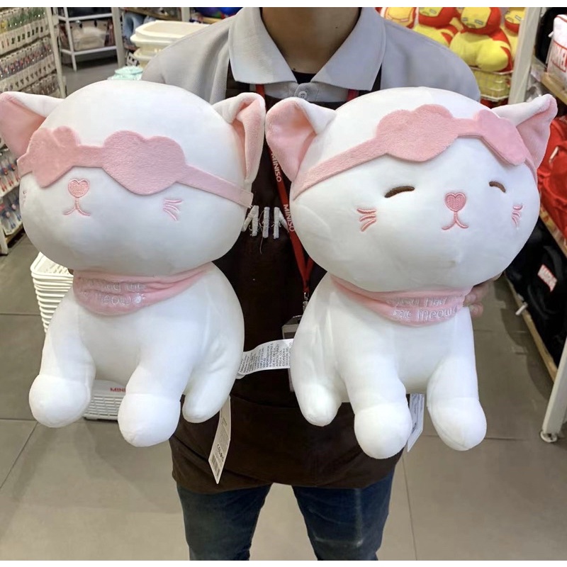 Jual Jastip Boneka Kucing Miniso Original Plushies We Bare Bears ...