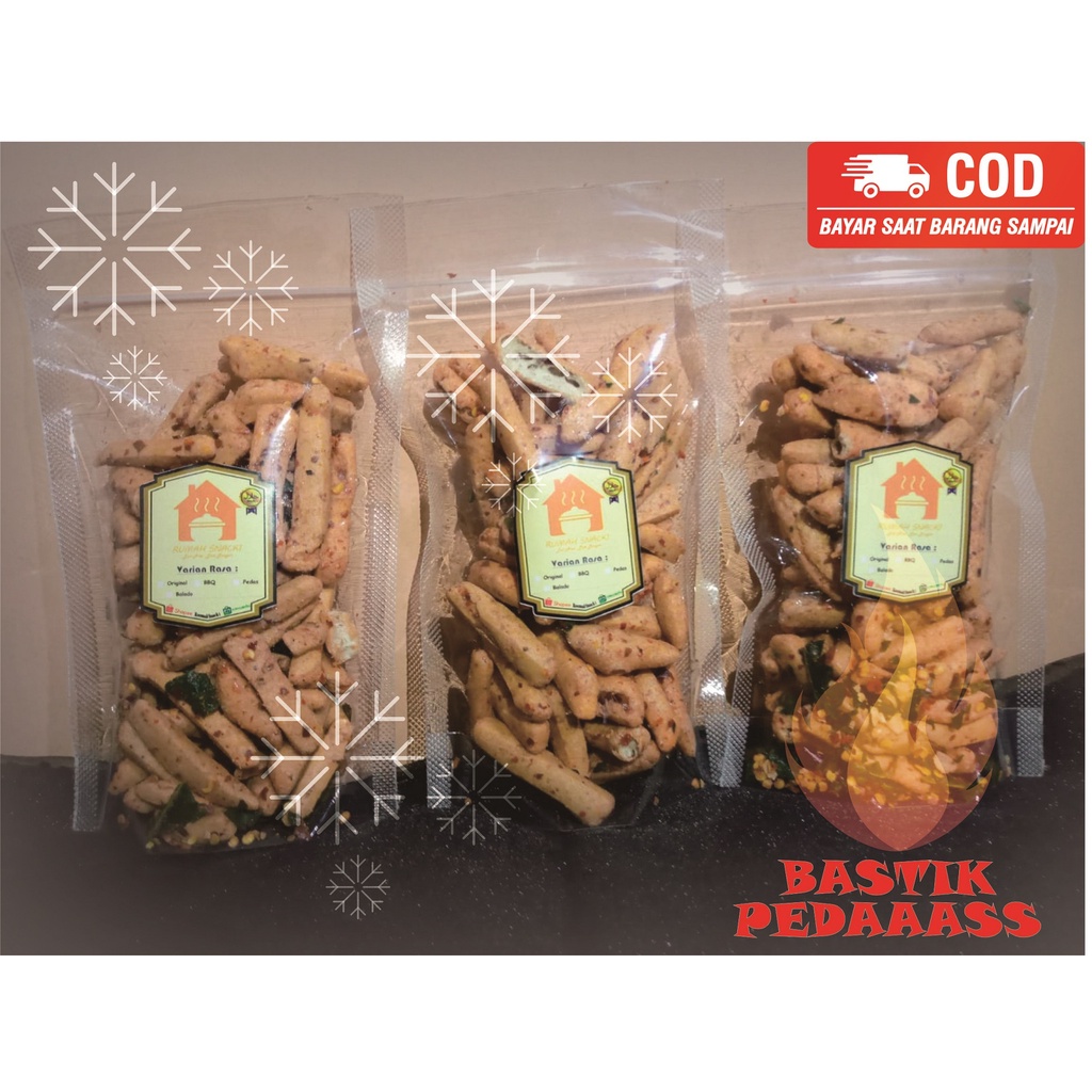 Jual Bastik Basreng Baso goreng PEDAS 100 gram || Standing Pouch ...
