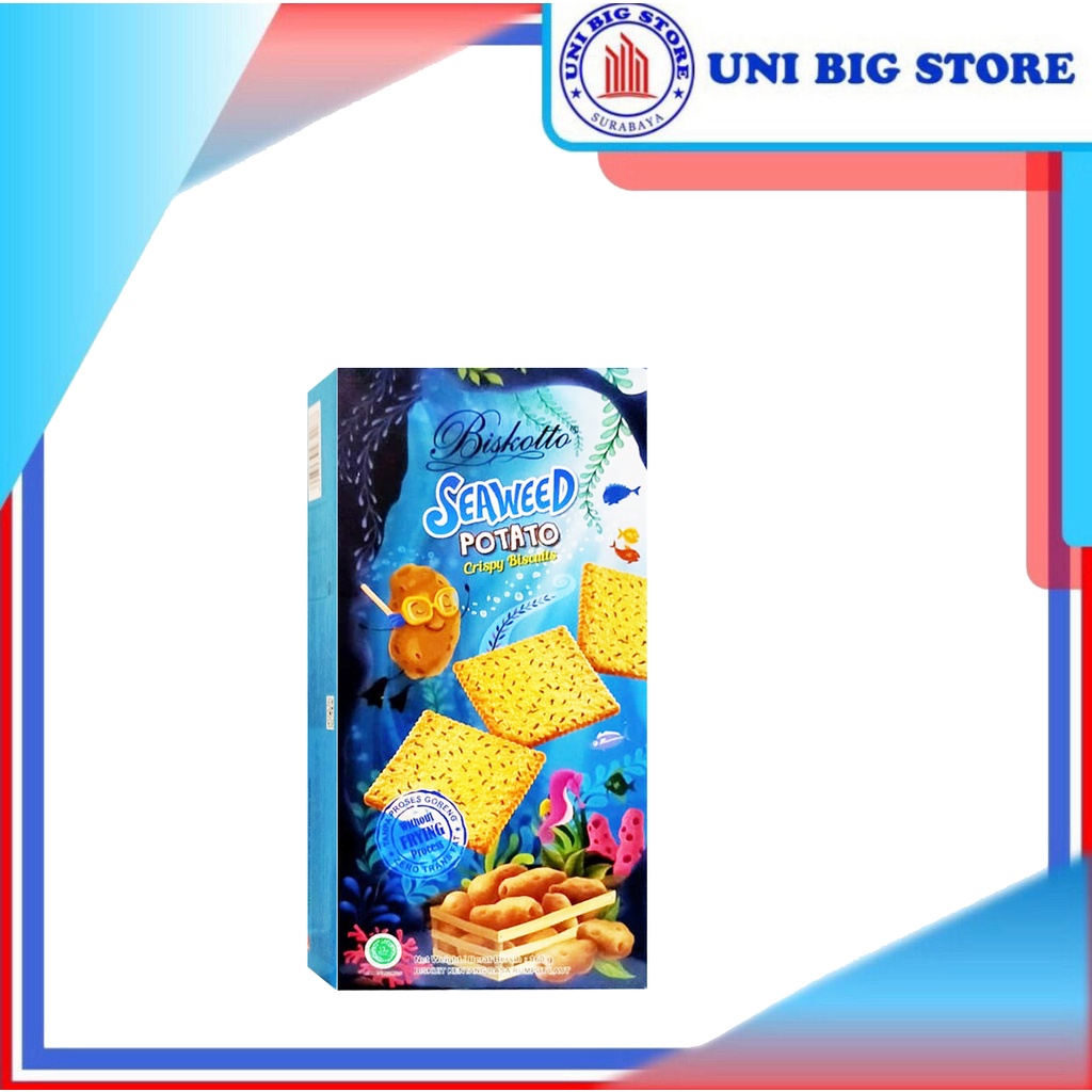 Jual Biskotto Seaweed Potato Crispy Biscuit 160 gr Biskuit Kentang ...