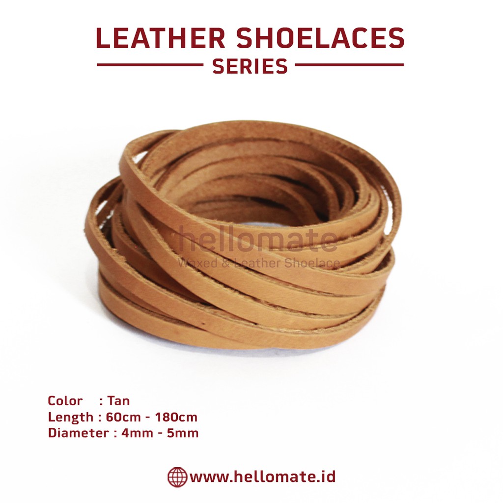 Jual Tali Sepatu Kulit Panjang 180cm [Cocok untuk Sepatu Boots ...