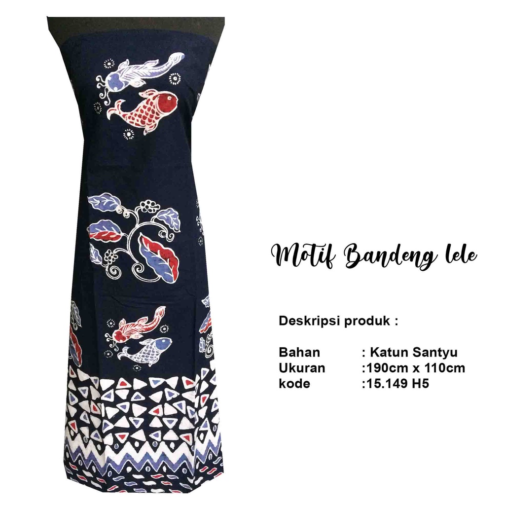 Jual Batik Tulis Motif Bandeng Lele Ungu Merah | Shopee Indonesia