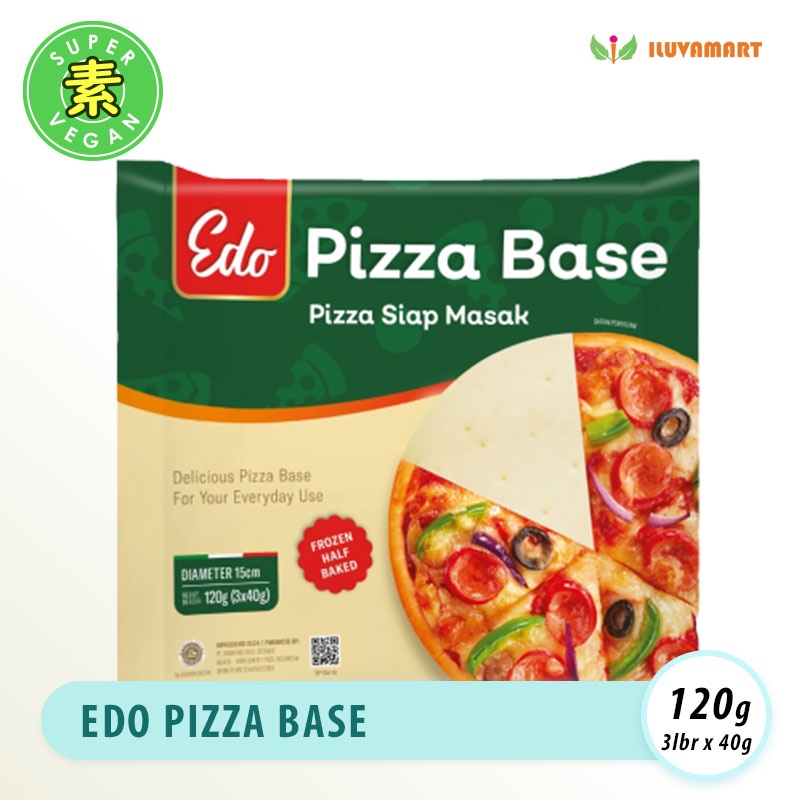 Jual Edo Pizza Base 120gr Roti Pizza Siap Masak D15cm Dough Bread ...