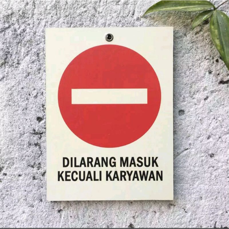 Jual HIASAN/POSTER DINDING LARANGAN(DILARANG MASUK) MURAH!! | Shopee ...