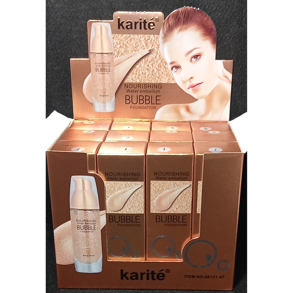 Jual PER 1 PC FOUNDATION BUBBLE NOURISHING WATER KARITE 68131 | Shopee ...