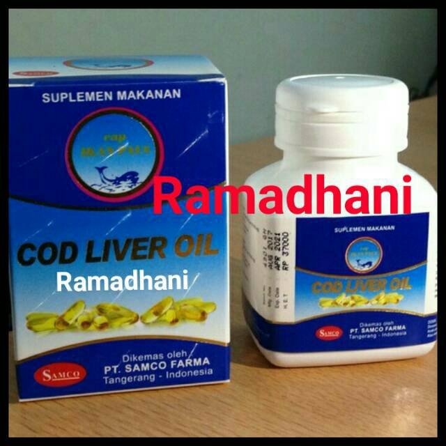 Jual Cod Liver oil cap ikan paus - obat Minyak Ikan kod | Shopee Indonesia