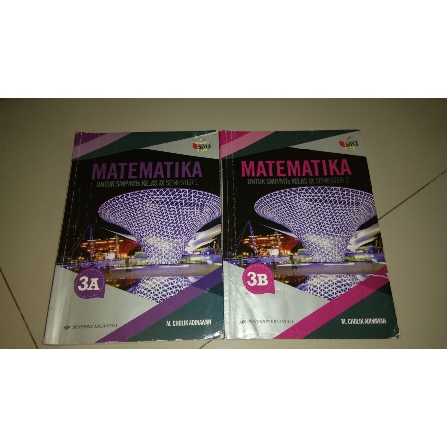 Jual Buku Matematika 3A 3B SMP kelas 3 Erlangga | Shopee Indonesia