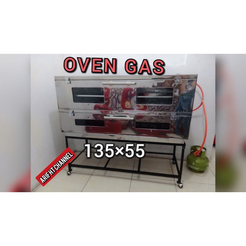Jual OVEN GAS UKURAN 135×55 stainless super tebal ... | Shopee Indonesia