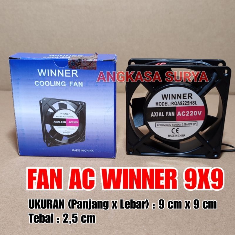 Jual Fan AC 220V 9cm / Kipas Pendingin / Exhaust Fan Cooling AC 220V ...