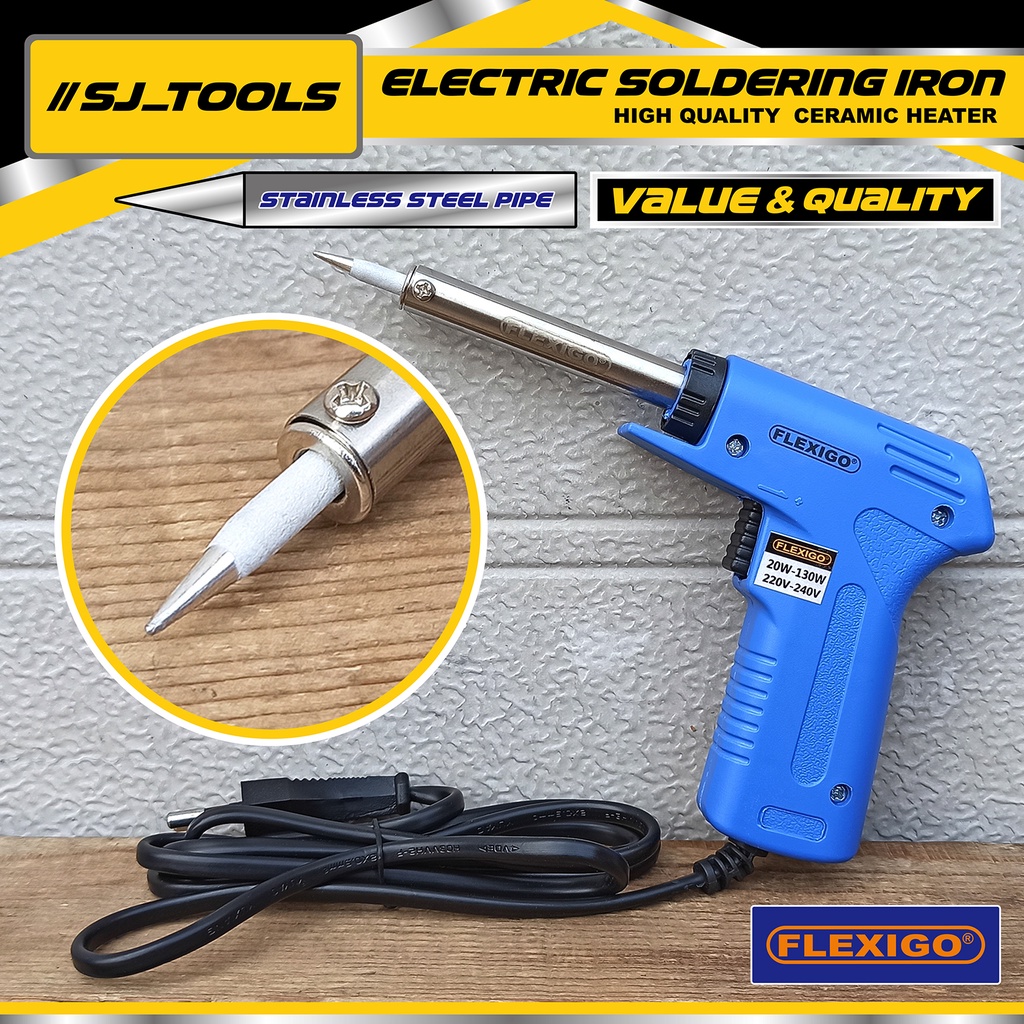 Jual SOLDER LISTRIK DUAL 20 -130 Watt DUAL HEAT/ SOLDERING IRON FLEXIGO ...