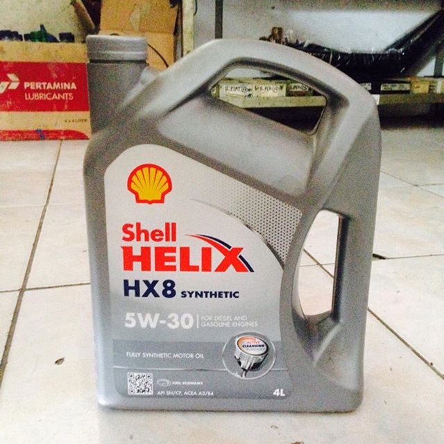 Jual Oli Mesin Shell Helix HX8 5w-30 4liter | Shopee Indonesia