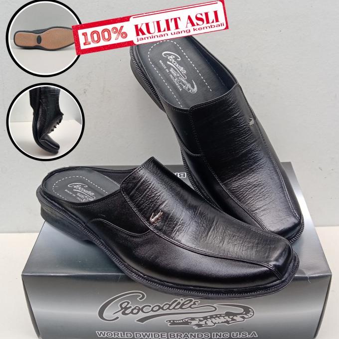 Jual TERMURAH!!! sepatu slop pria sepatu sandal pria kerja kantor kulit ...